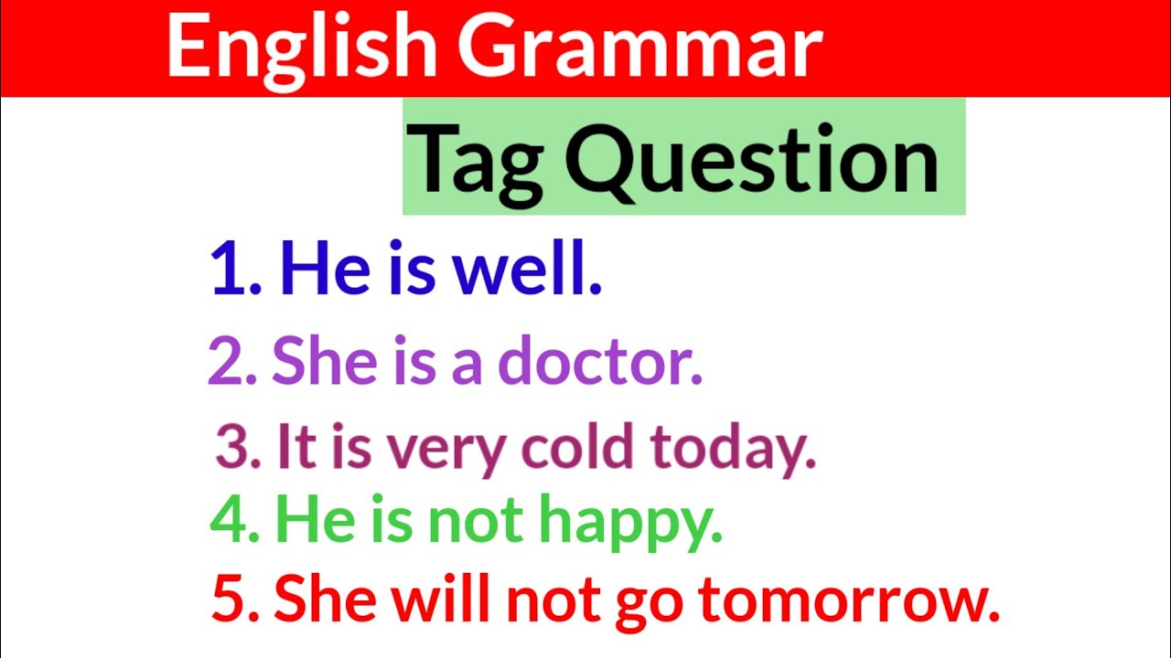 Tag Question||English Grammar||Learn English Language - YouTube