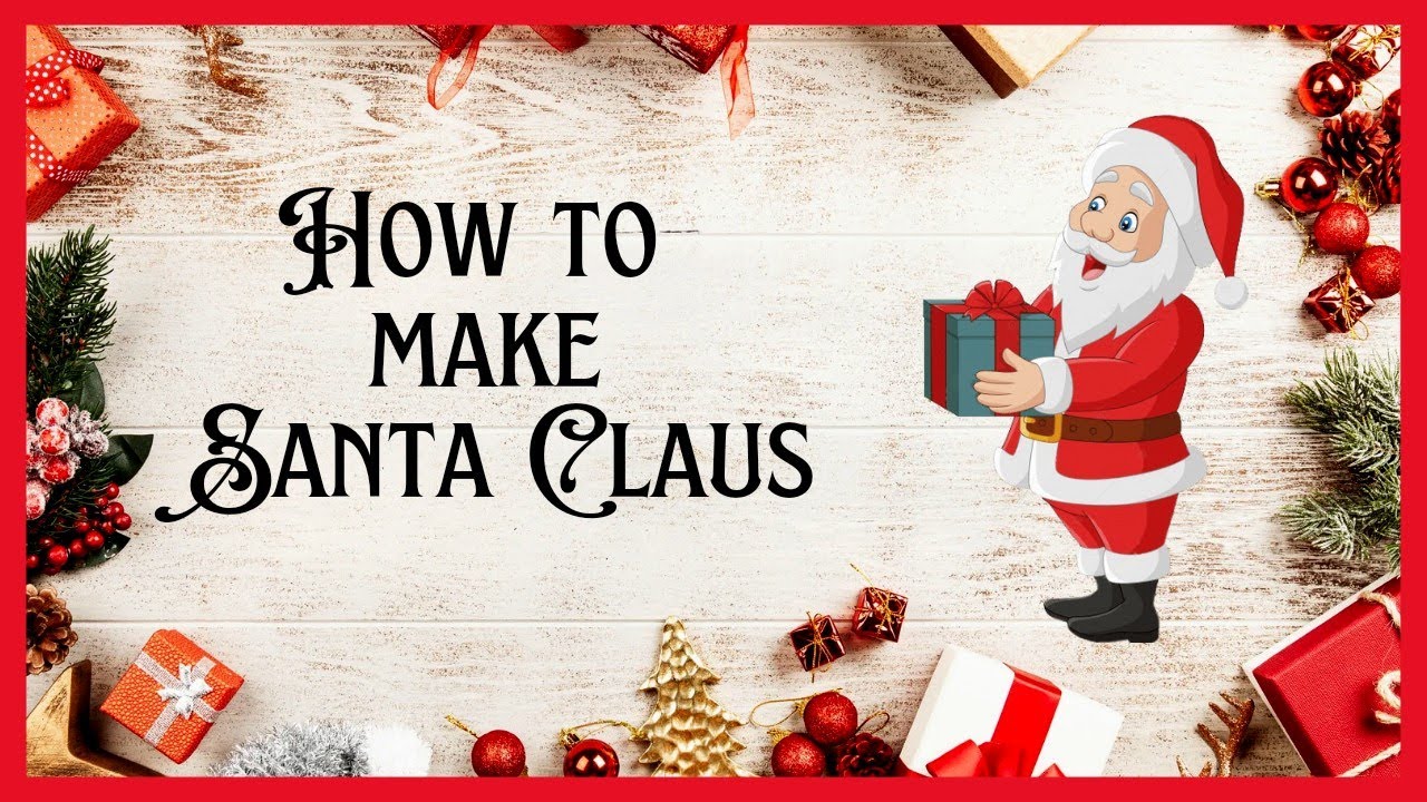 🙌 How to make Santa Claus 🎅 |🥰project for pre primary class | Frommans ...