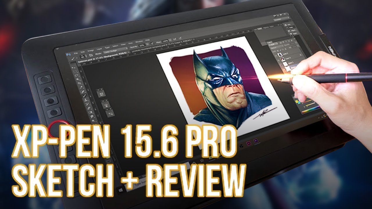 Xp-pen 15.6 Pro Review and Sketch - YouTube