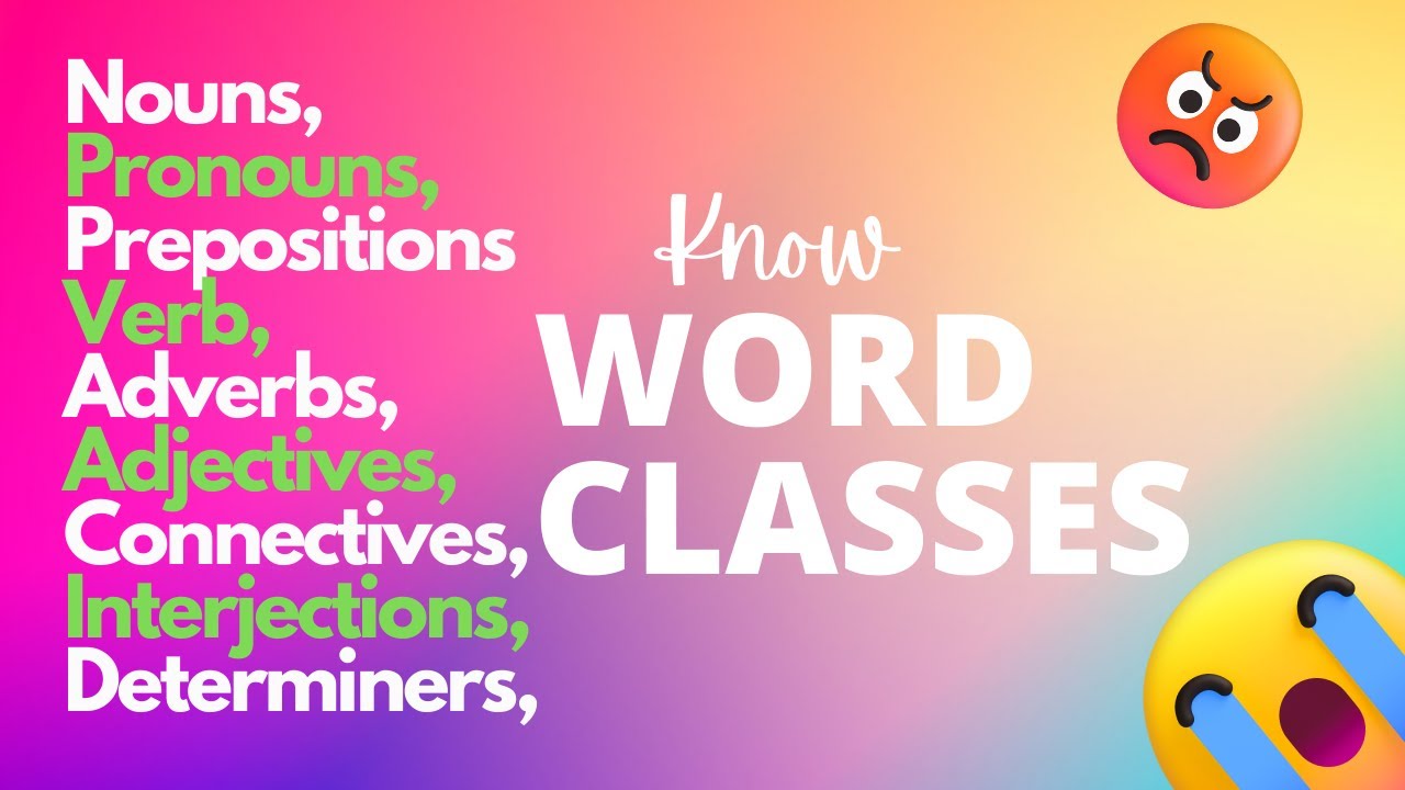 Word Classes Explained By MD Sir YouTube word-classes-explained-by-md-sir-youtube