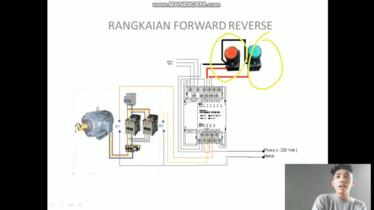 FORWARD REVERSE MENGGUNAKAN 1 TIMER DAN TAMBAHAN FUNGSI COMPARE - YouTube