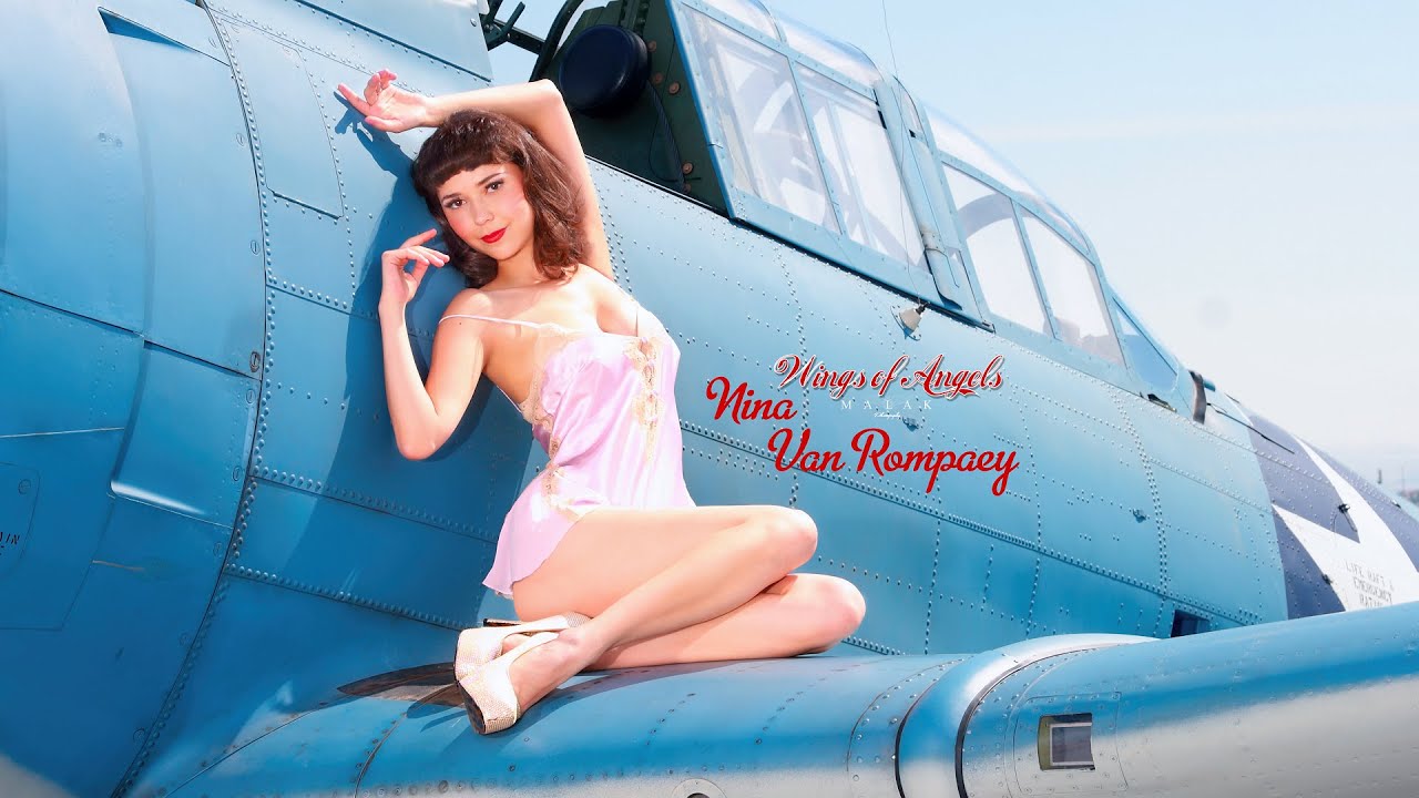 Wings of Angels Book Shoot, Nina Van Rompaey, SBD-4 Dauntless - YouTube