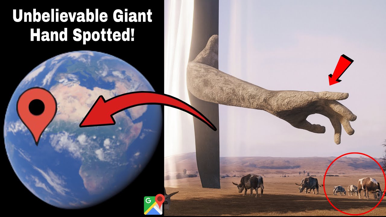 Unbelievable Giant Hand Spotted on Google Earth—Is It Real? 😰🌎 - YouTube