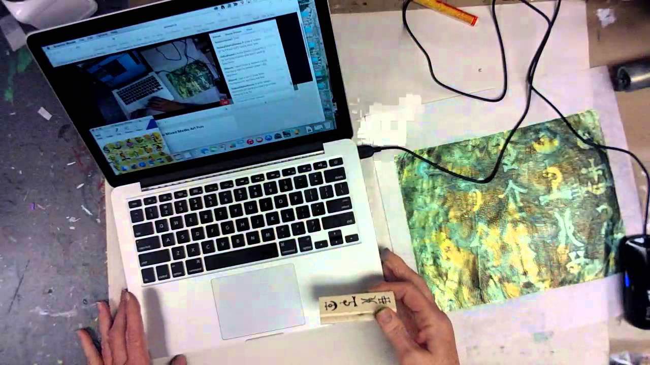 Demo of Halo Scanner Mouse & Gelli Printing - Patti Tolley Parrish ...