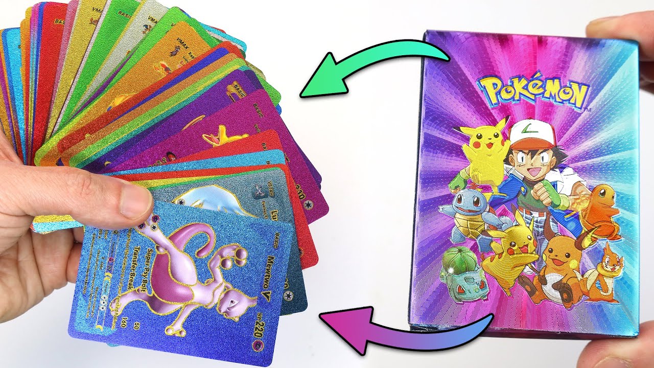 Opening Color Pokemon Card Box Full of Rare Cards - YouTube
