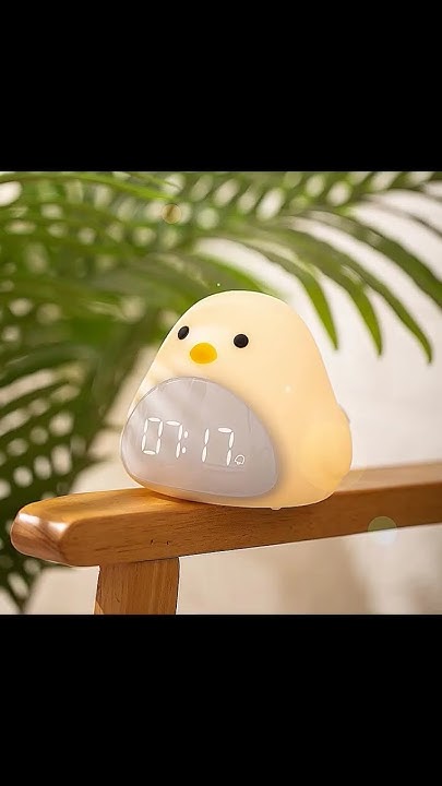 C2 Time Bird Night Light Alarm Clock Cartoon Cute Silicone Touch USB ...
