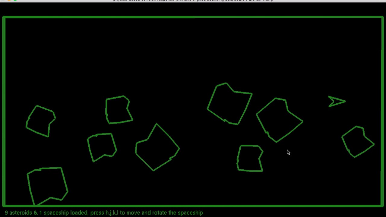Opengl Physics Based Collision Response With Axis Aligned Bounding