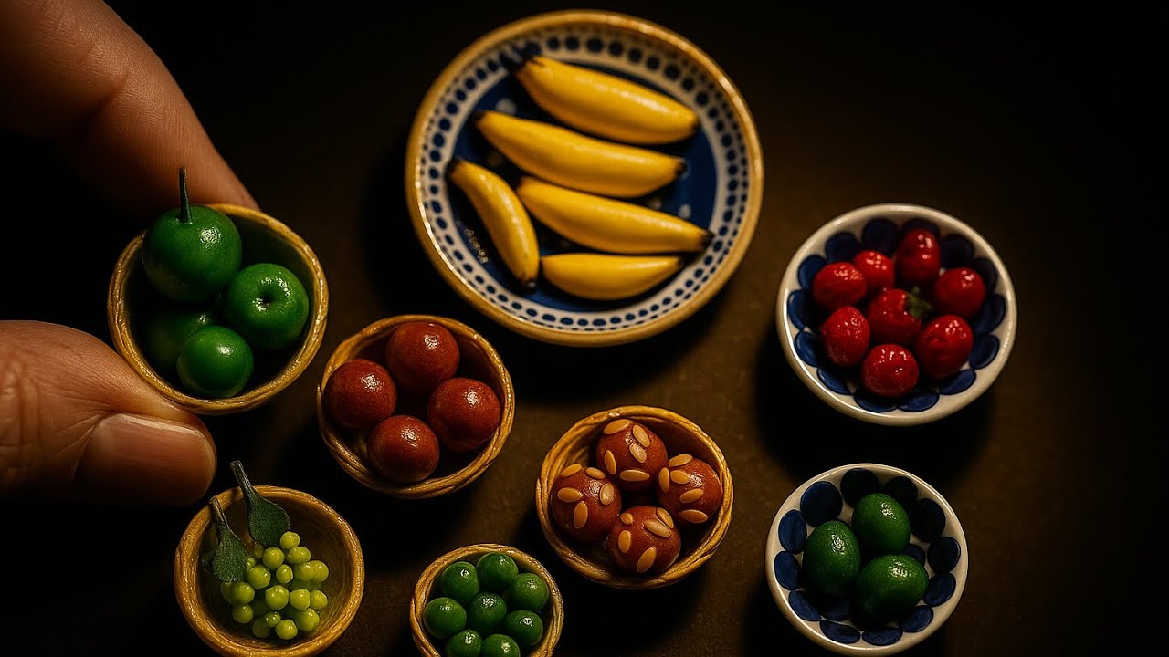 Realistic Miniature Fruits DIY | Luxury Tiny Food Tutorial - YouTube