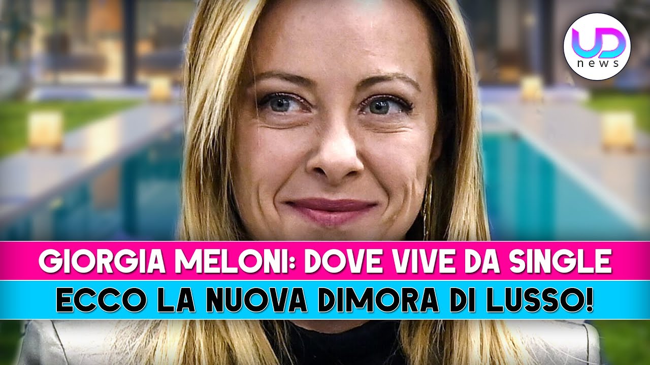 Giorgia Meloni, Dove Vive Da Single: Ecco La Nuova Dimora Di Lusso! - YouTube