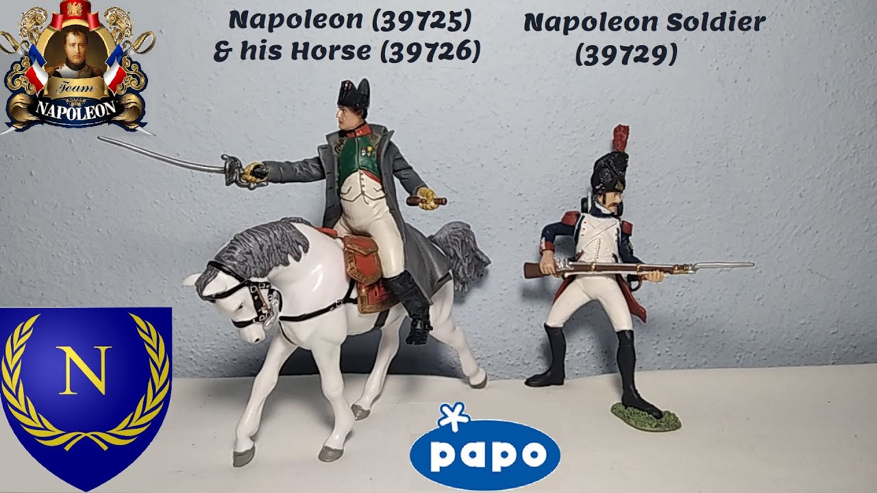 Papo Historicals Napoleon (39725) and his Horse (39726) and Napoleon ...