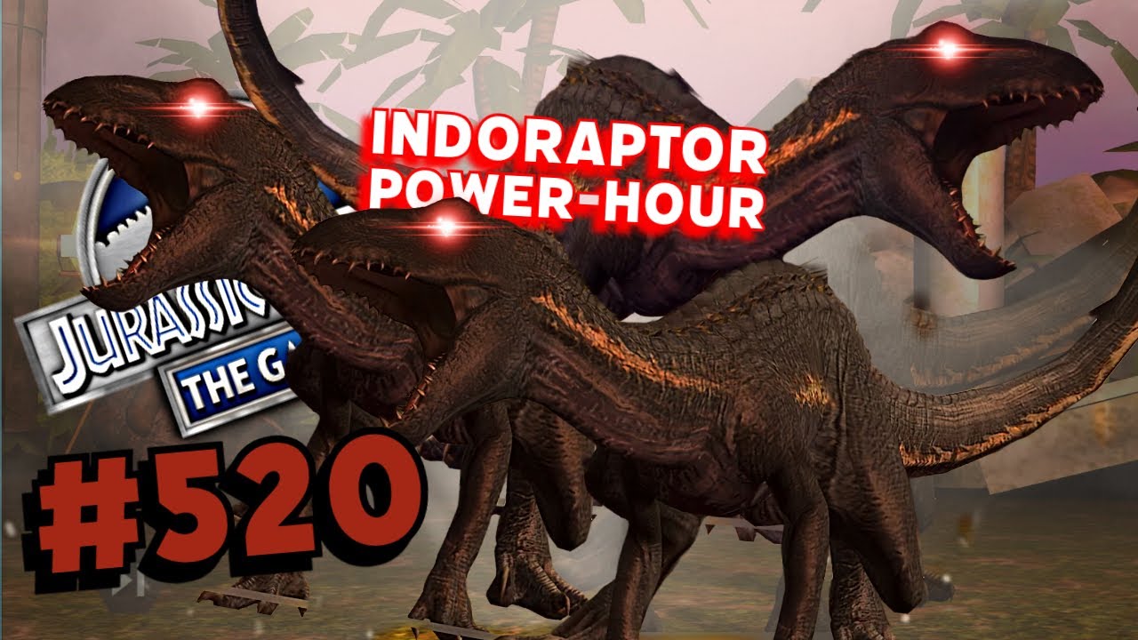 INDORAPTOR POWER HOUR! • Jurassic World: The Game (Ep. 520) - YouTube