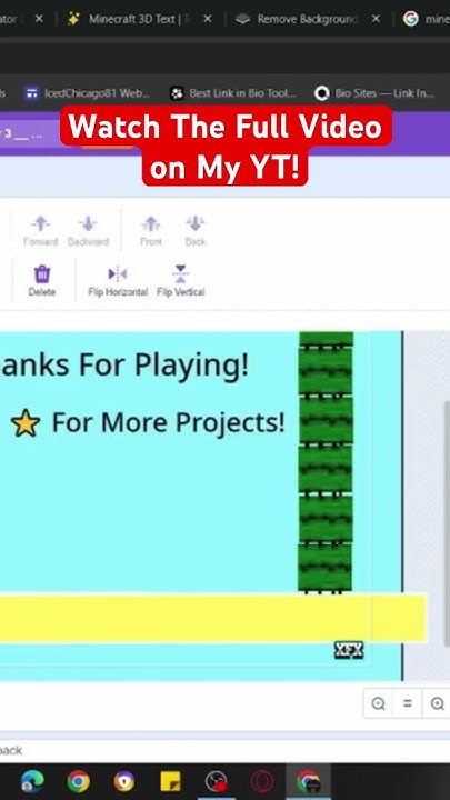GOOD THUMBNAILS INSIDE SCRATCH PROJECTS / #tutorial #shorts #games # ...