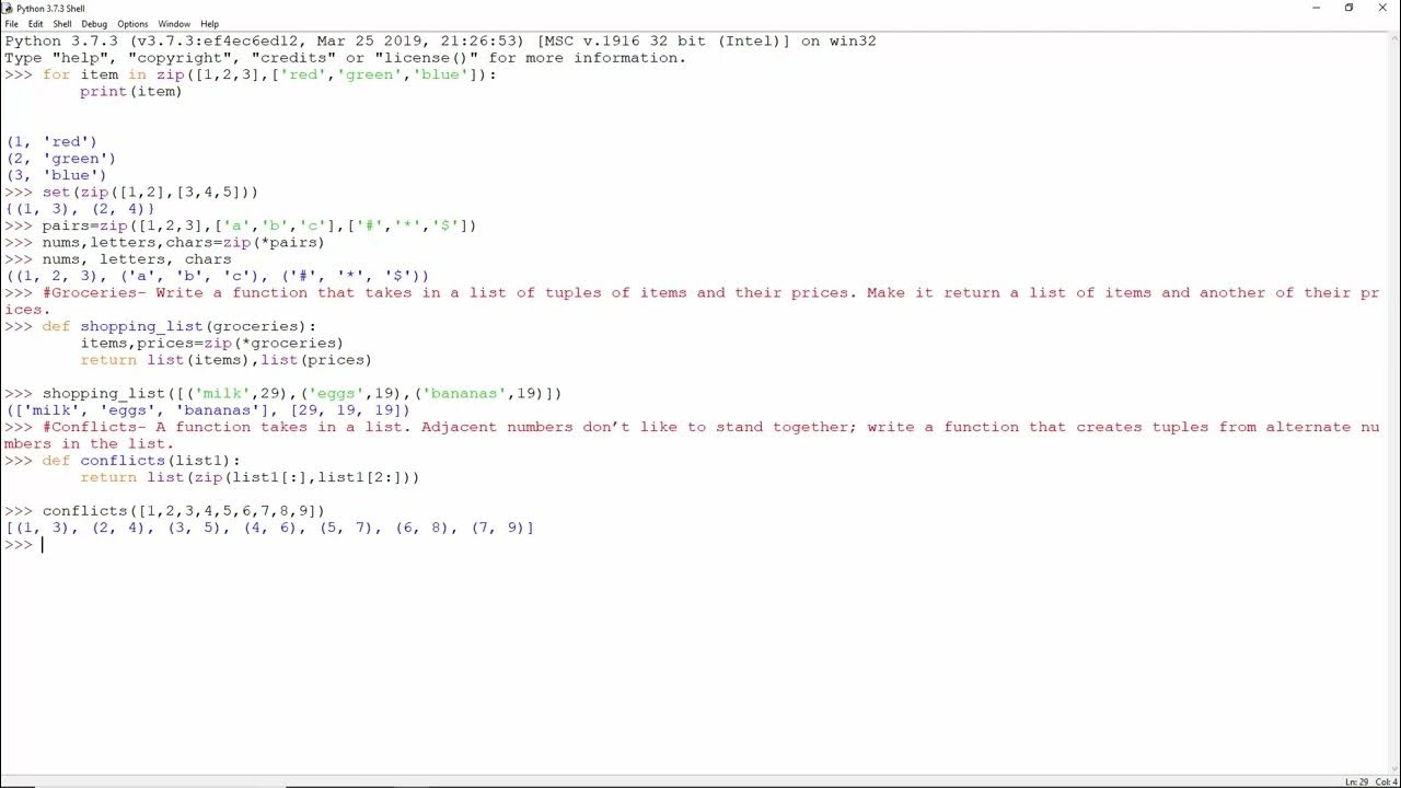 Python zip Function Practical - YouTube