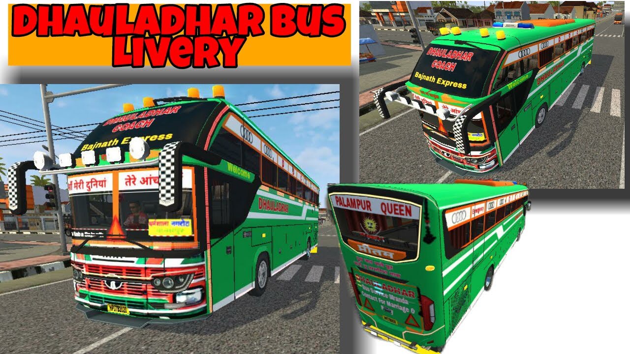 Dhauladhar Bus | Bussid private bus livery | Bussid Dhauladhar | Avro ...