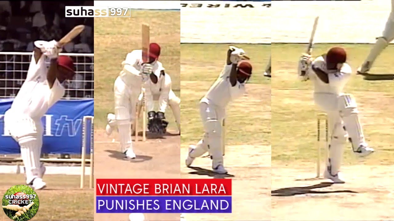 BRIAN LARA 1998 - VINTAGE SHOTS - CUTS, PULLS, DRIVES, FLICKS VS ...
