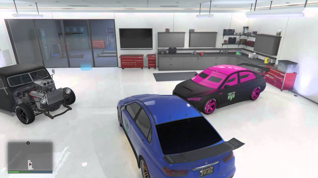 GTA V GARAGE GLITCH | DRIVE CARS INSIDE YOUR GARAGE!! - YouTube