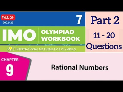 IMO Olympiad Chapter 9 Rational Numbers Part 2 for Class 7 - YouTube