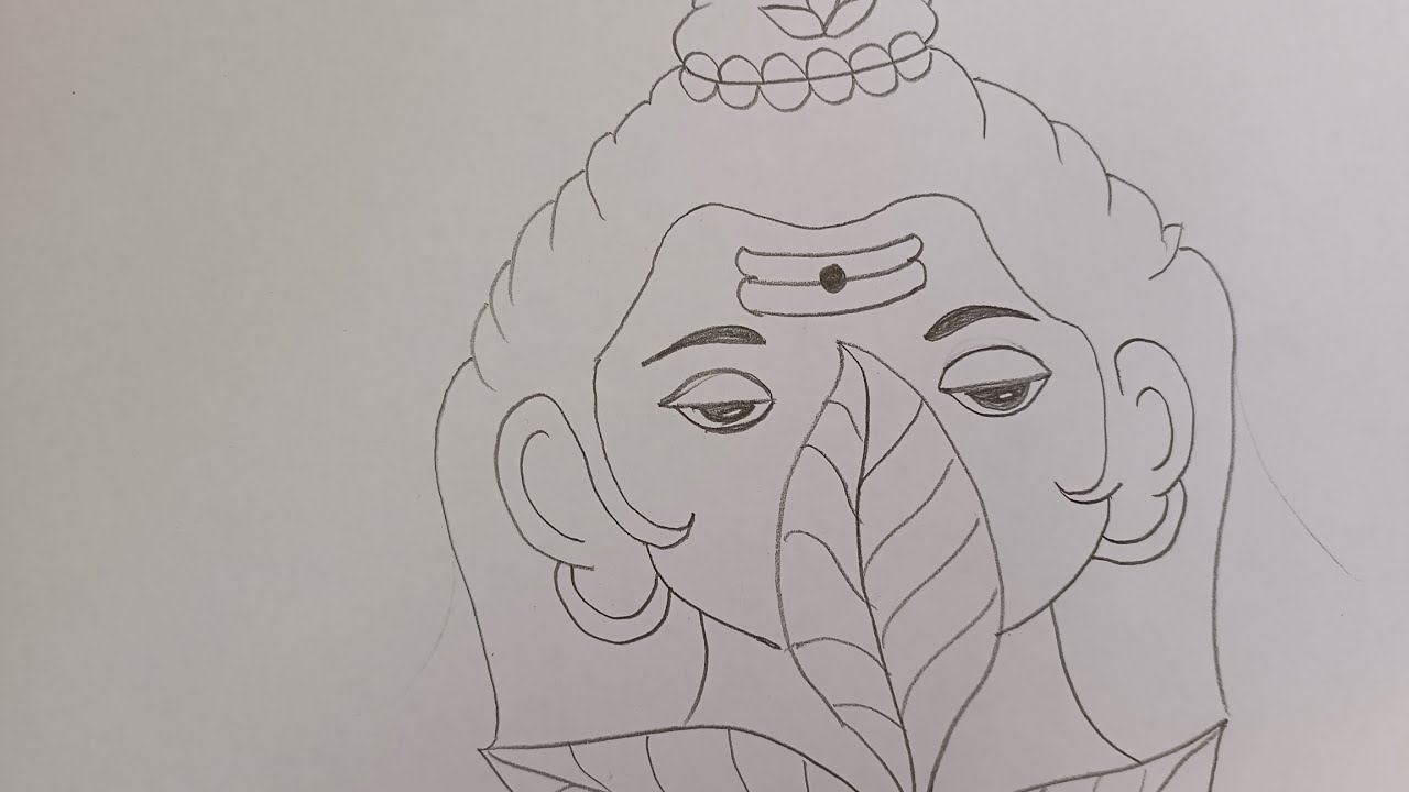 How to draw mahadev drawing with Bel pan drawing beginners | easy step ...