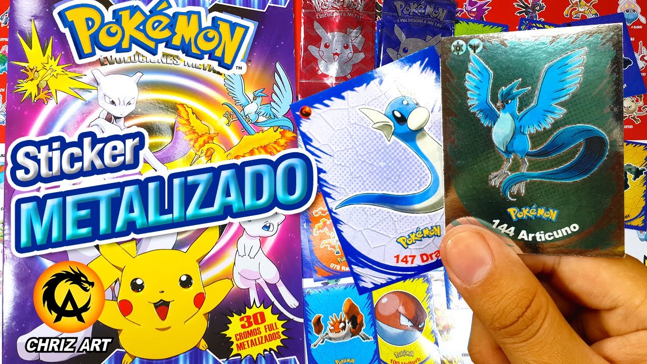 POKEMON Sticker Album Metalizado PRISMA | CHRIZ ART - YouTube