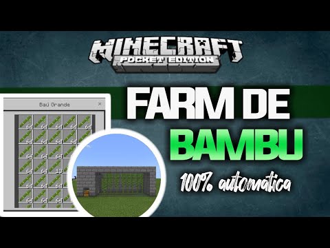 Como fazer A MELHOR FARM DE BAMBU (100% AUTOMÁTICA) NO MCPE | Tutorial #5 |Minecraft Pocket ...