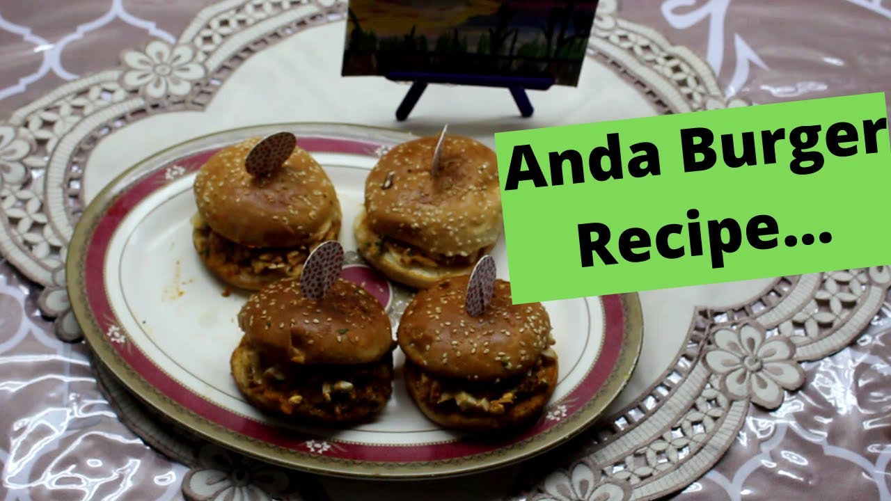 How to make easiest Anda Burger recipe in Urdu.. (AKD) - YouTube
