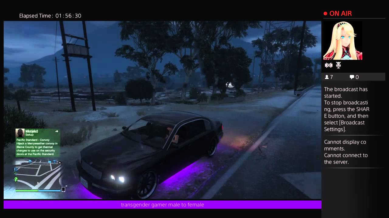 transgener girl playng gta 5 online - YouTube