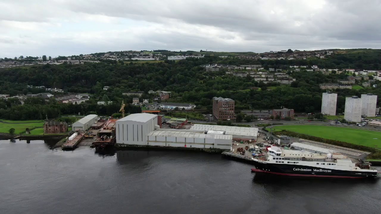 Ferguson Marine on the day the Scottish Government saved the yard 16/8 ...