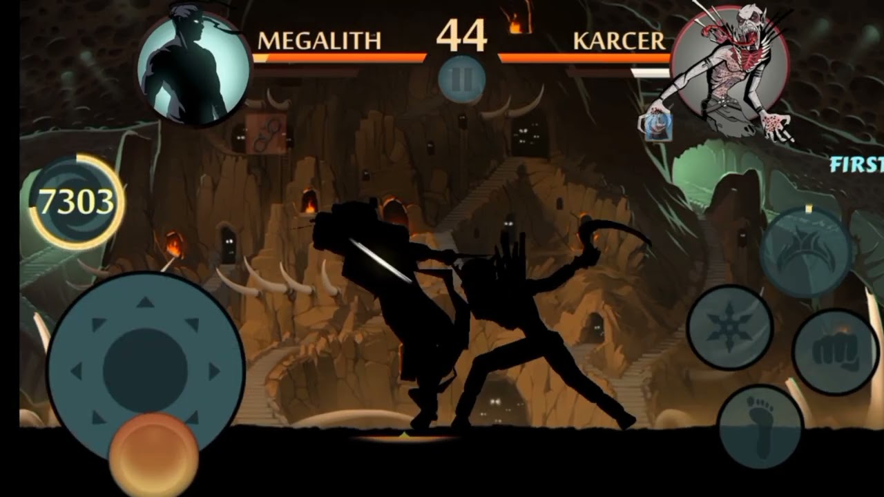 Shadow fight 2| Karcer raid with large and katar weapon - YouTube