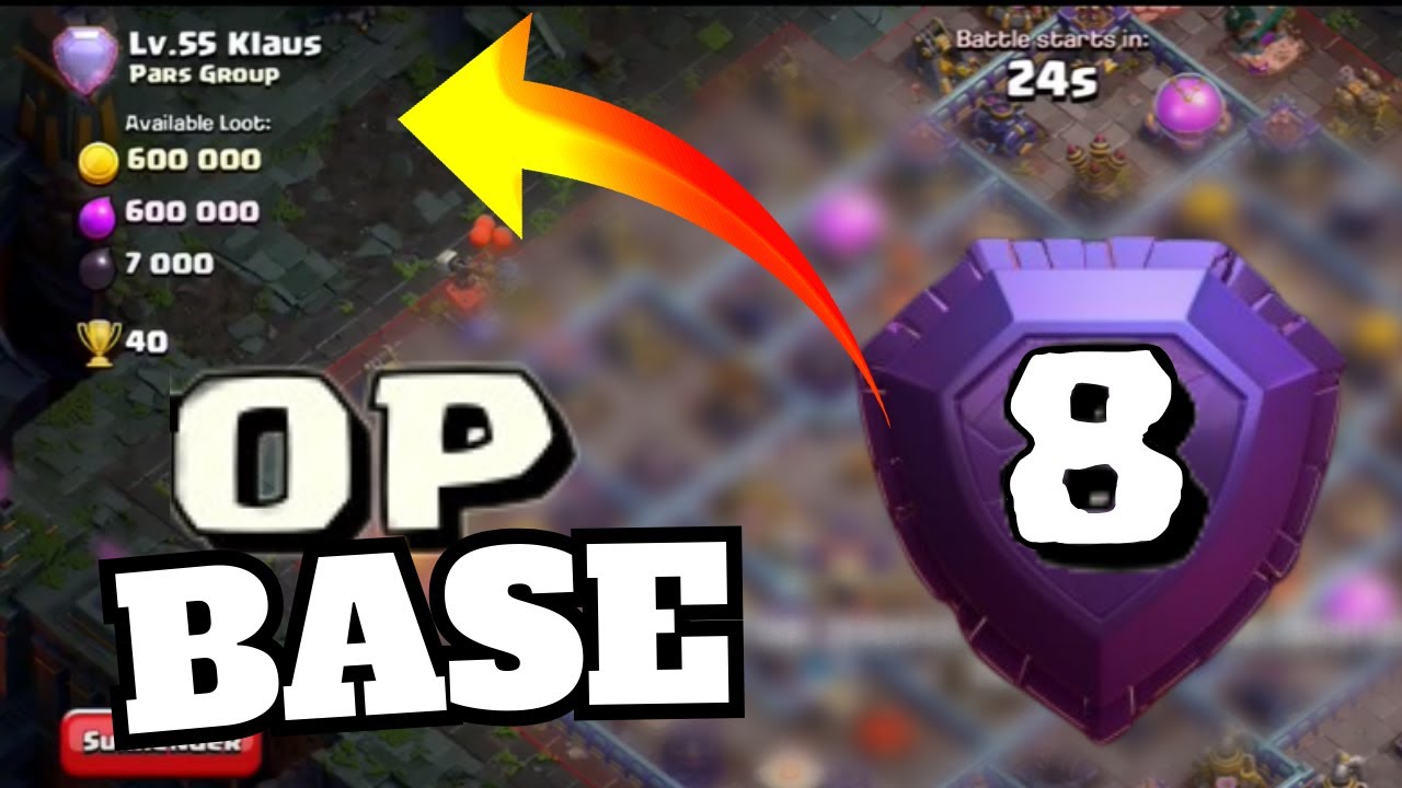 Lv.55 Klaus | Rank 8 | BOX Base Link| Clash of Clans(CoC) - YouTube