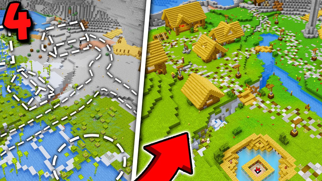 I Transformed the BIGGEST Cave in Minecraft Hardcore - YouTube