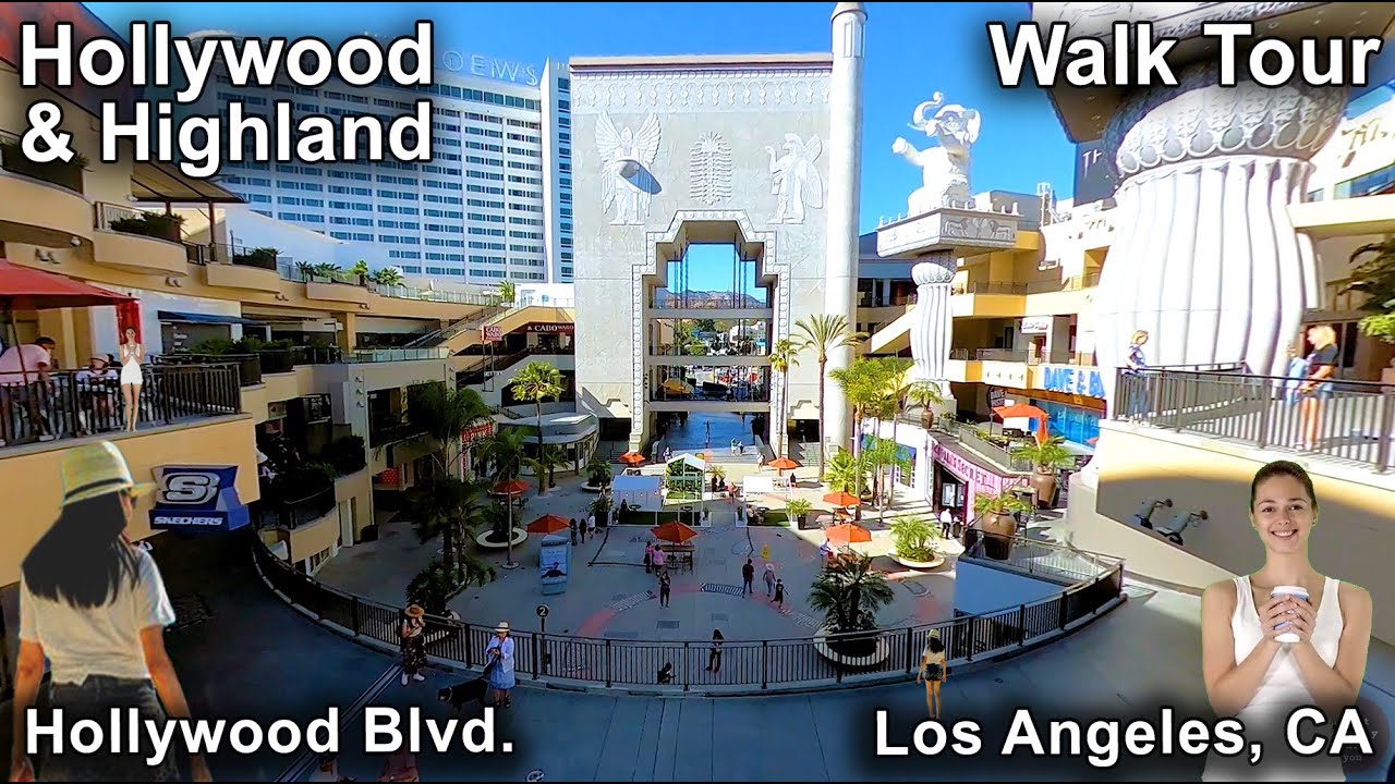 Hollywood & Highland Shopping Mall - Los Angeles, California - 4k Walk ...