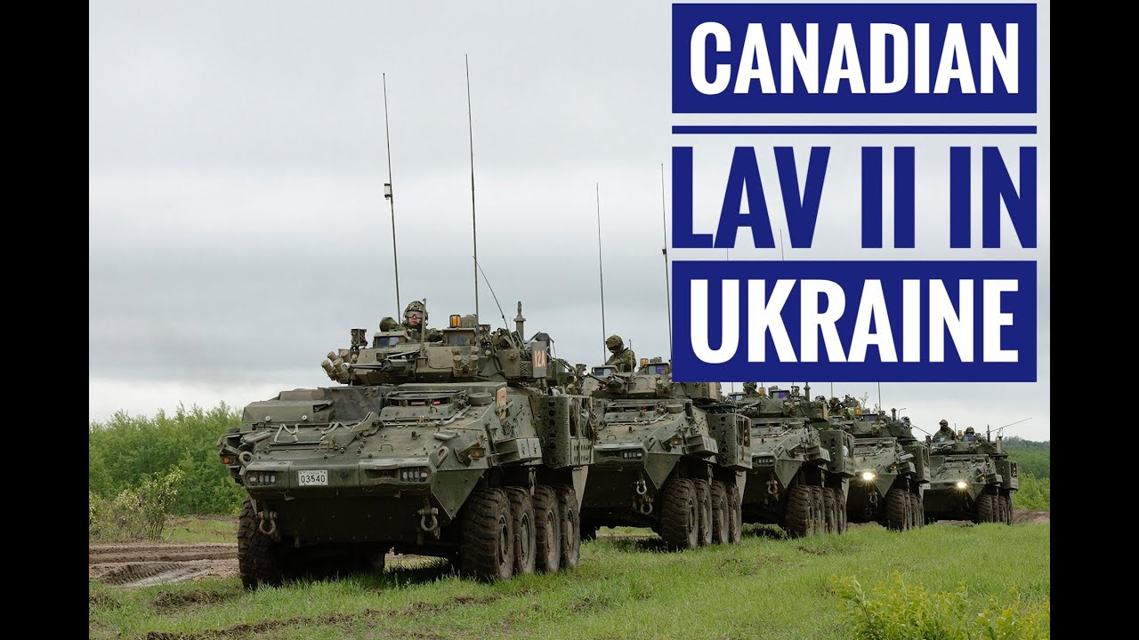 39 Canadian LAV II ACSV are in Europe on their way to Ukraine - YouTube