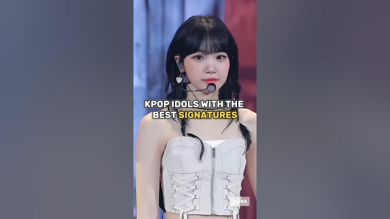 Kpop idols with the best signatures #kpop #redvelvet #bahiyyih #twice #rosé #brunomars # ...