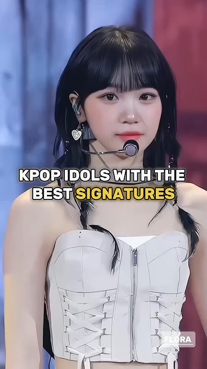 Kpop idols with the best signatures #kpop #redvelvet #bahiyyih #twice #rosé #brunomars # ...