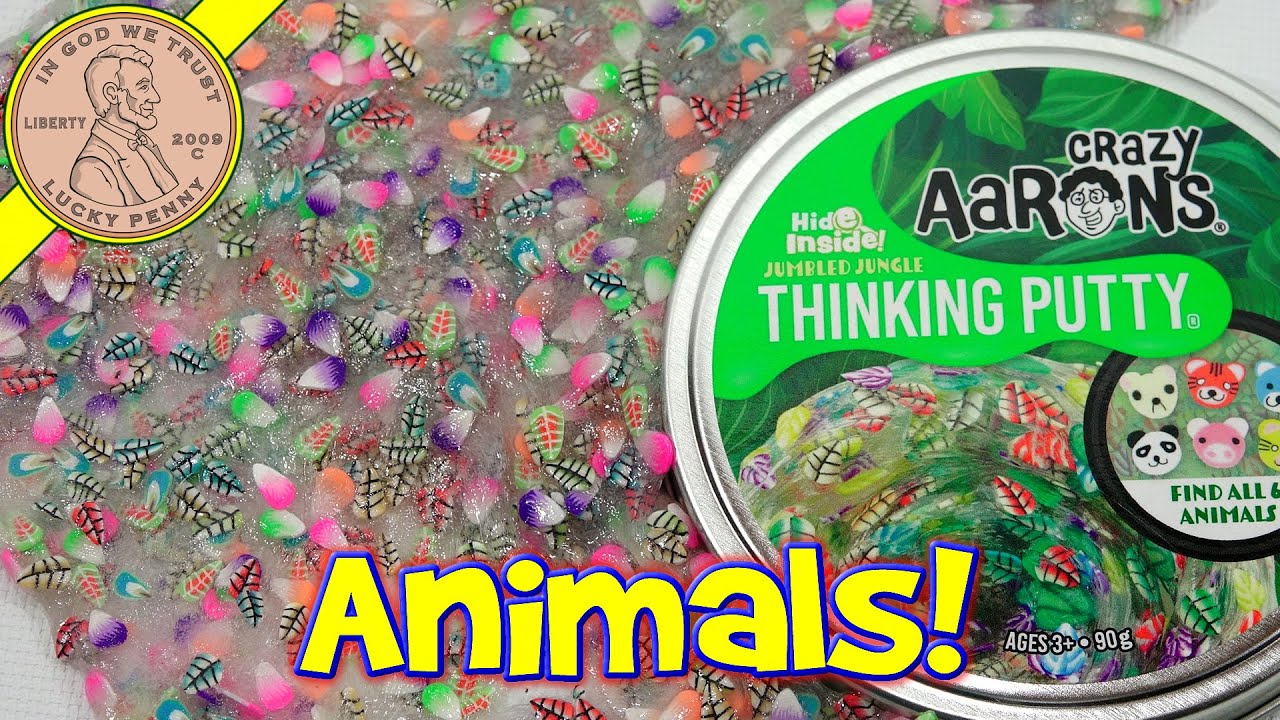 Crazy Aaron's Hide Inside Animals Jumbled Jungle Thinking Putty - YouTube