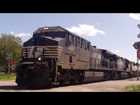 NS 51R @ CLYMERS, IN 4 30 24 NS 4349 NS 9866 - YouTube