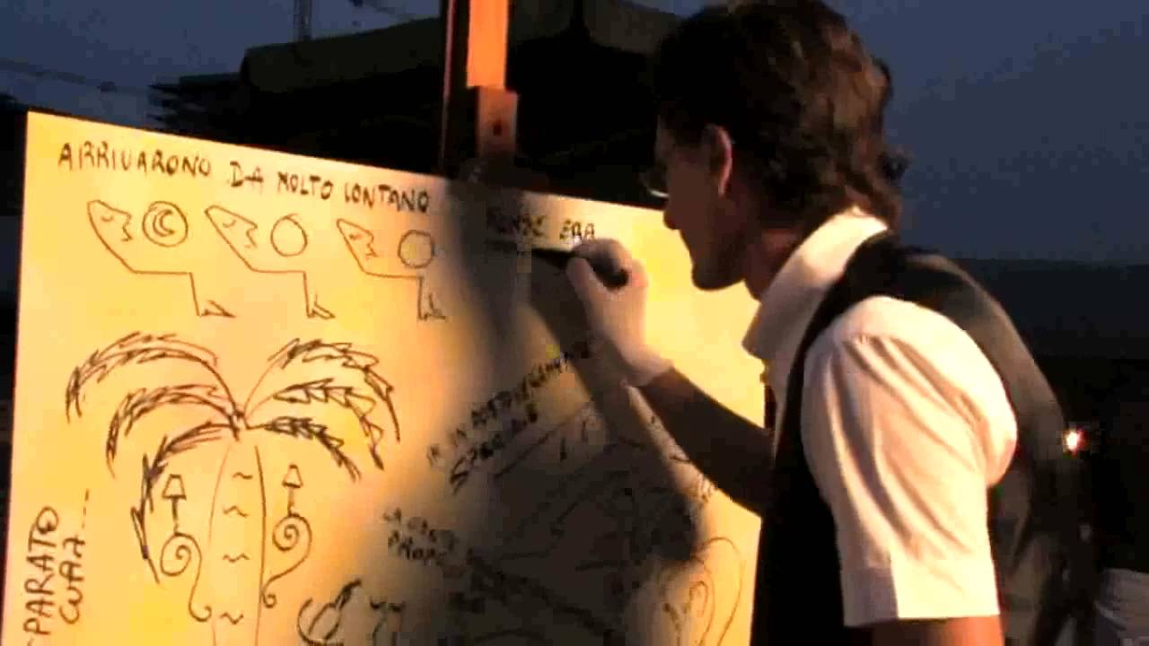 LIVE ACTION PAINTING - PAOLO ROLANDO - YouTube
