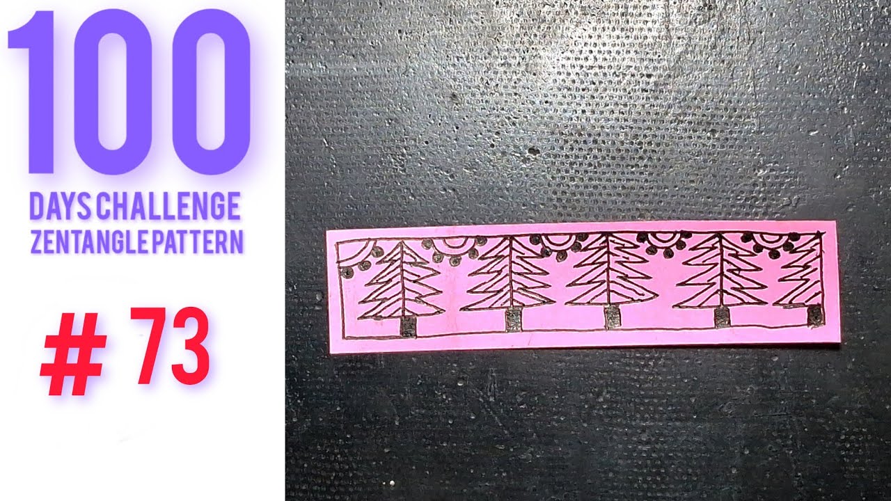 73#100 day's of tangling | Zentangle 100 days challenge | Zentangle ...