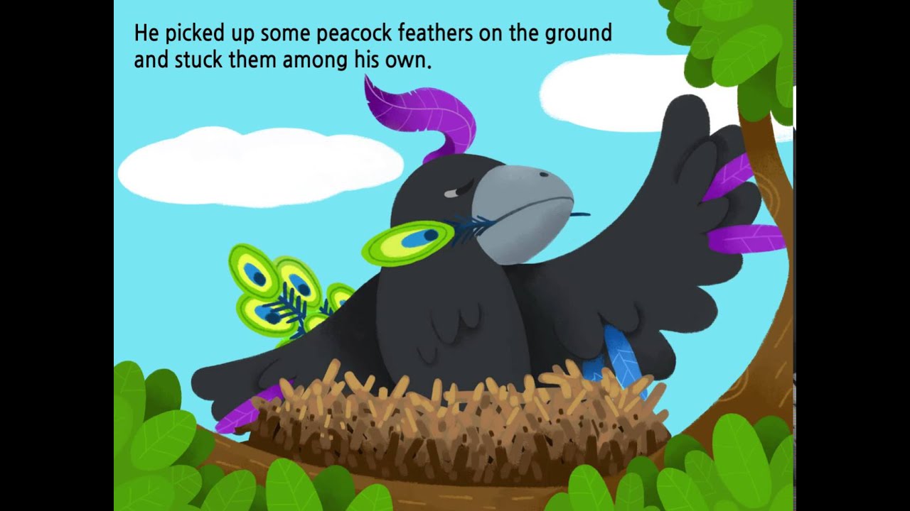 [Aesop's fables] The Vain Jackdaw and his Borrowed Feathers - YouTube