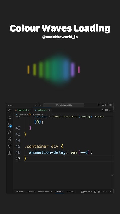 Colour Waves Loading#programmer #programming #developer #computerscience #css #codetheworld ...