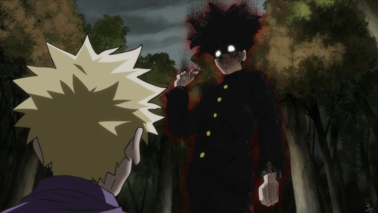 Berserk Mob vs Hanazawa full fight | episode 10 | MOB PSYCHO 100 | モブ ...