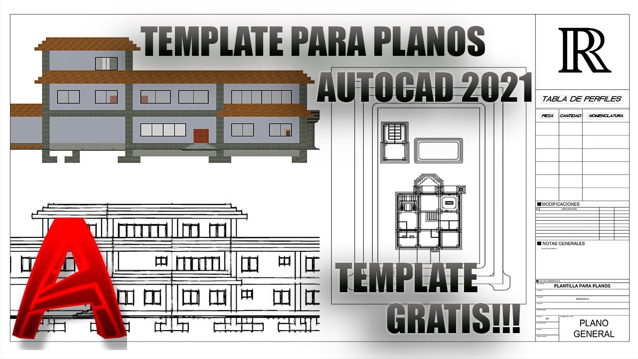 Tutorial para crear un Template para Planos en Autocad 2021 | Regalo mi ...