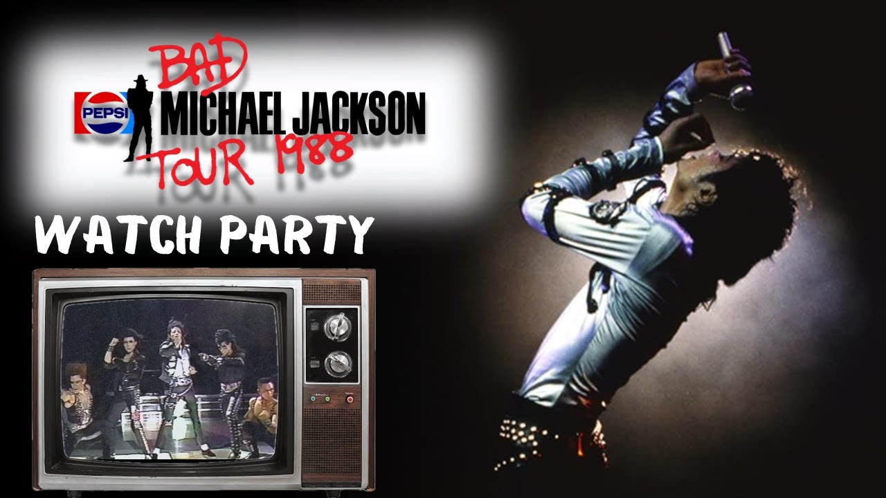 BAD Tour Wembly Anniversary Watch Party - YouTube