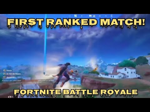 Fortnite First Ranked Match! - YouTube