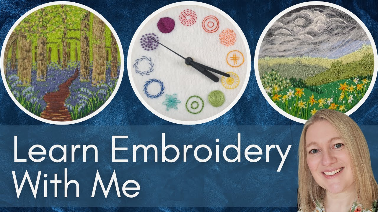You Can Learn Embroidery Too! Come and Learn Embroidery With Me. - YouTube