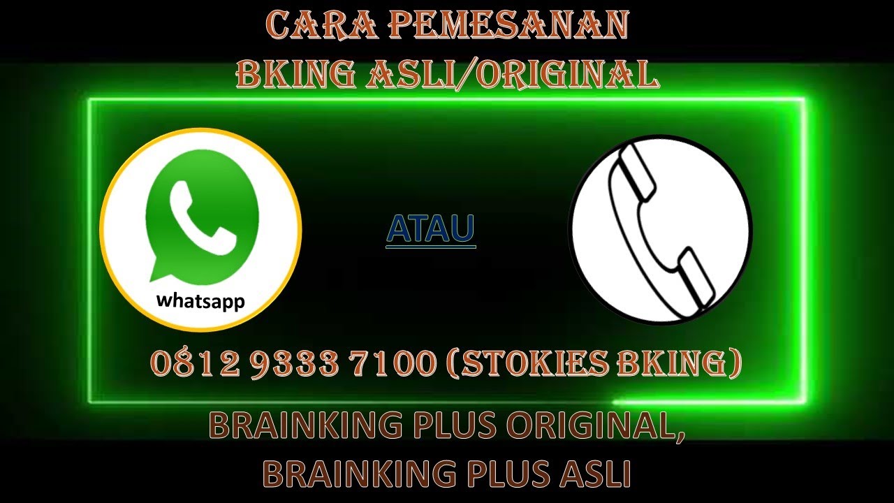 0812 9333 7100 (Stokies Bking) Pengiriman Brainking Plus Ke Sukabumi - YouTube