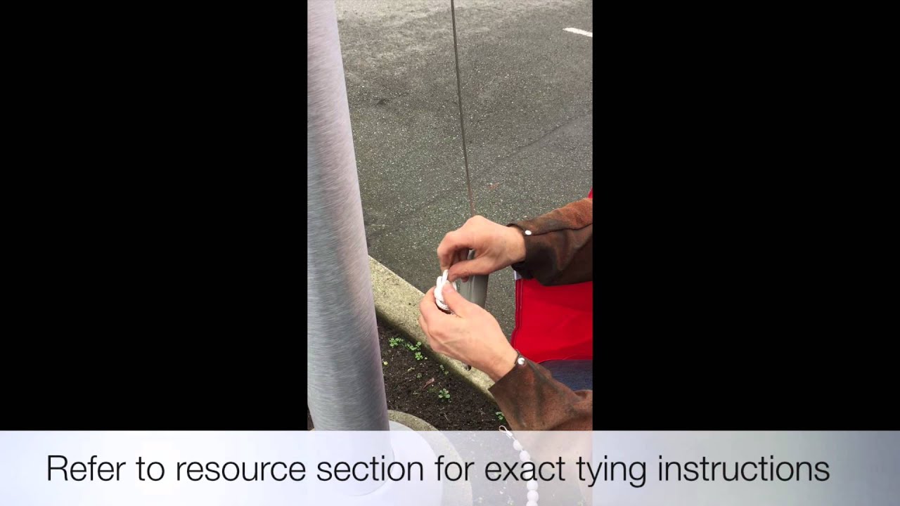 Changing the Flag on your Flagpole - YouTube