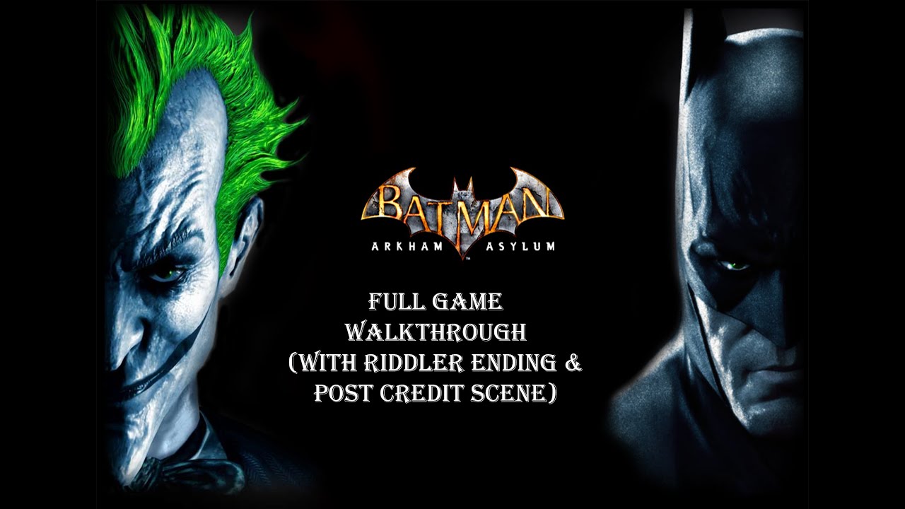 Batman: Arkham Asylum - Full Game Walkthrough (Main Story + Riddler ...