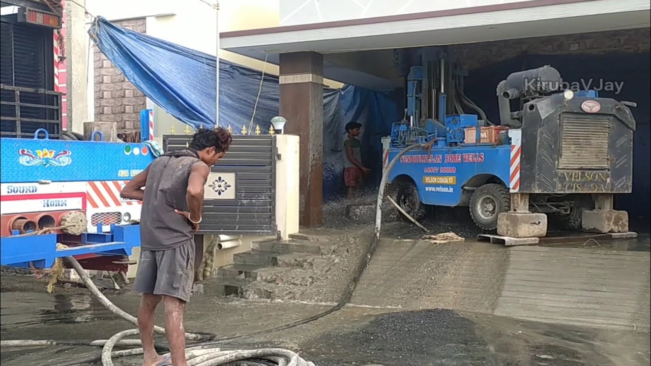 Borewell Drilling || Robo Borewell || Amazing Ground Water || Bor Gadi ...