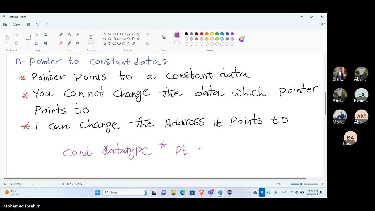 5 Pointers Constant Pointer Pointer To Constant Data Constant Pointer To Constant Data